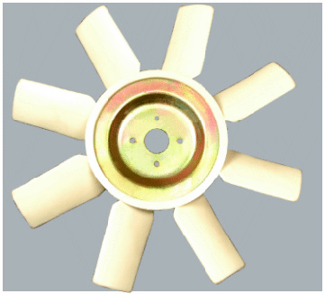 SILVER Radiator Fan Blade Eicher Canter (Dia 410Mm) for | Parts Big Boss