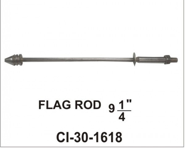 Car International Flag Rod 9.25 Inch CI-1618 for | Parts Big Boss