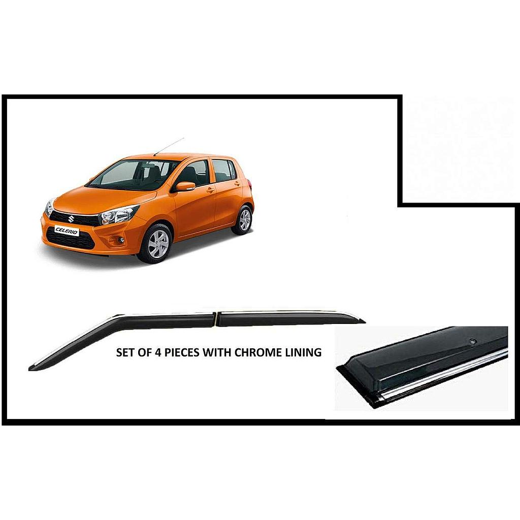 Alpine Premium Quality Door/Sun Rain Visor Guard for Celerio With ...